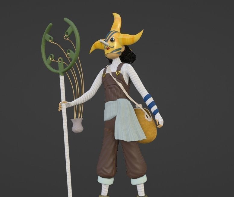 Sogeking One Piece 3D model rigged | CGTrader