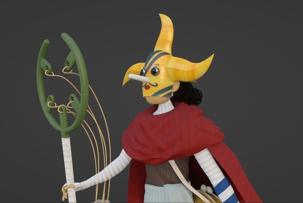Sogeking One Piece 3D model rigged | CGTrader