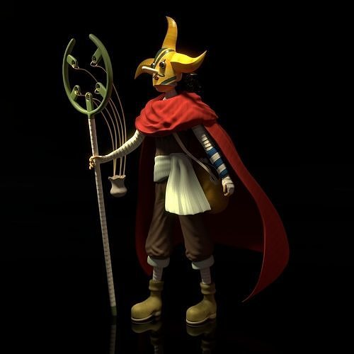 Sogeking One Piece 3D model rigged | CGTrader
