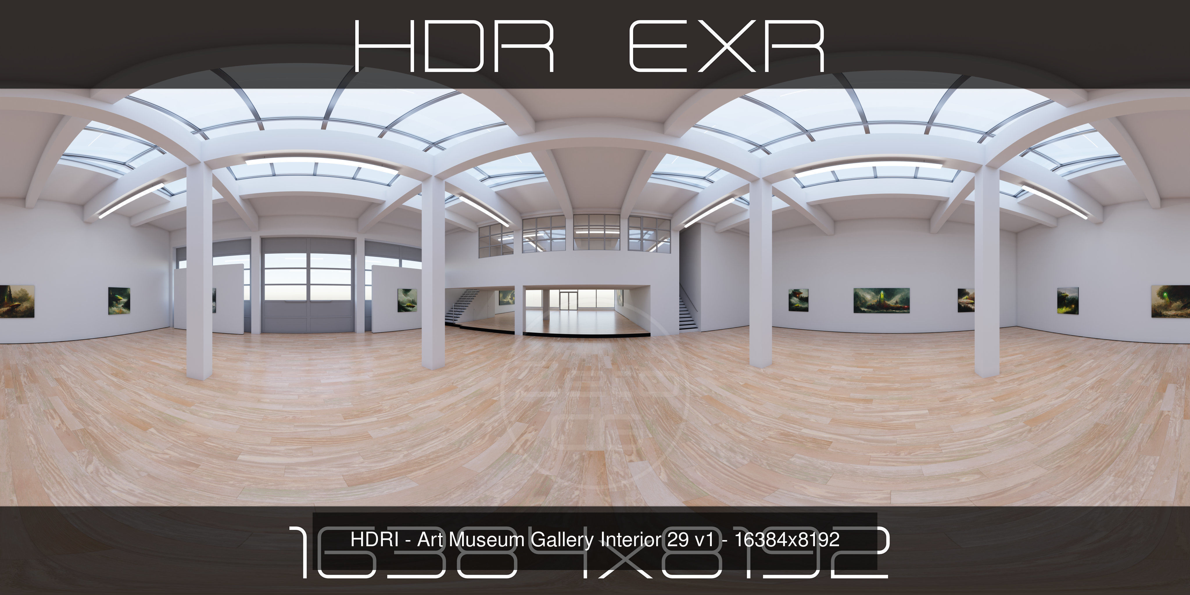 HDRI - Art Museum Gallery Interiors - Mega Pack 3D Model Collection ...