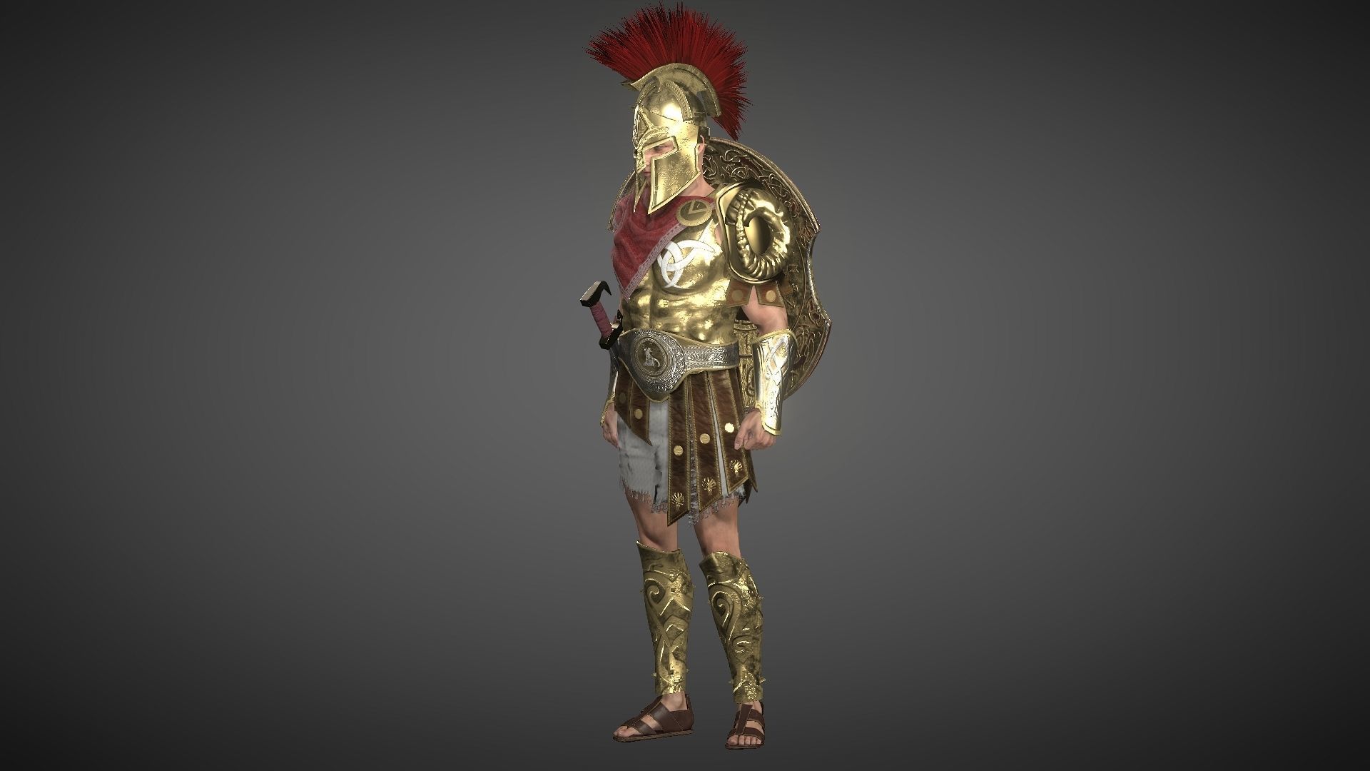 3D model Lord Spartan VR / AR / low-poly | CGTrader