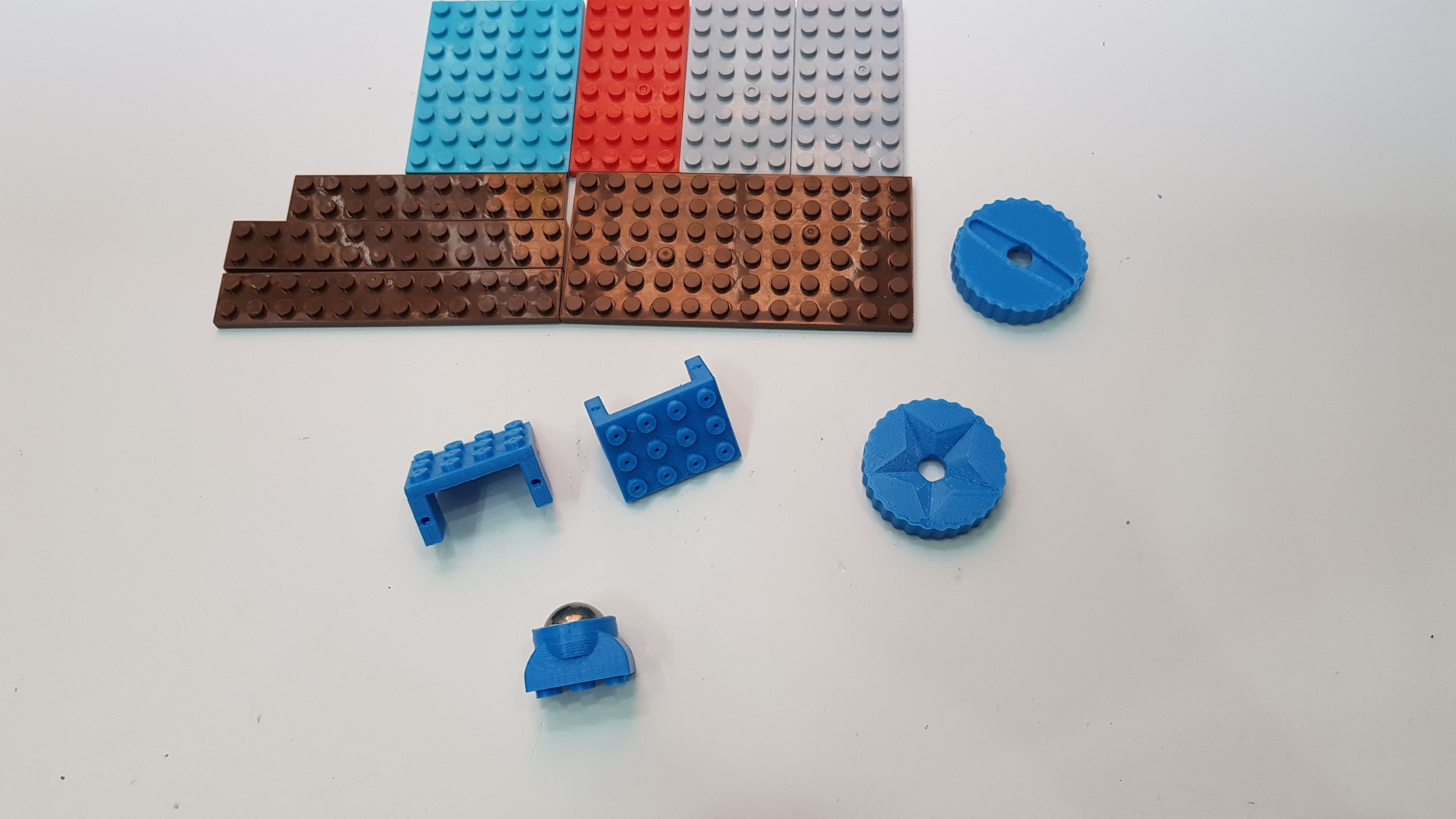 Lego robot - Lego servo mount and lego omnidirectional wheel 3D model ...