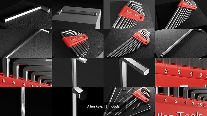 Allen keys 3D Model Collection | CGTrader