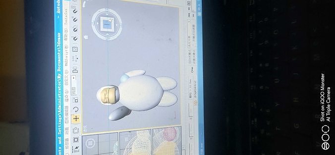 123456 computer screen with drawing free 3D model | CGTrader