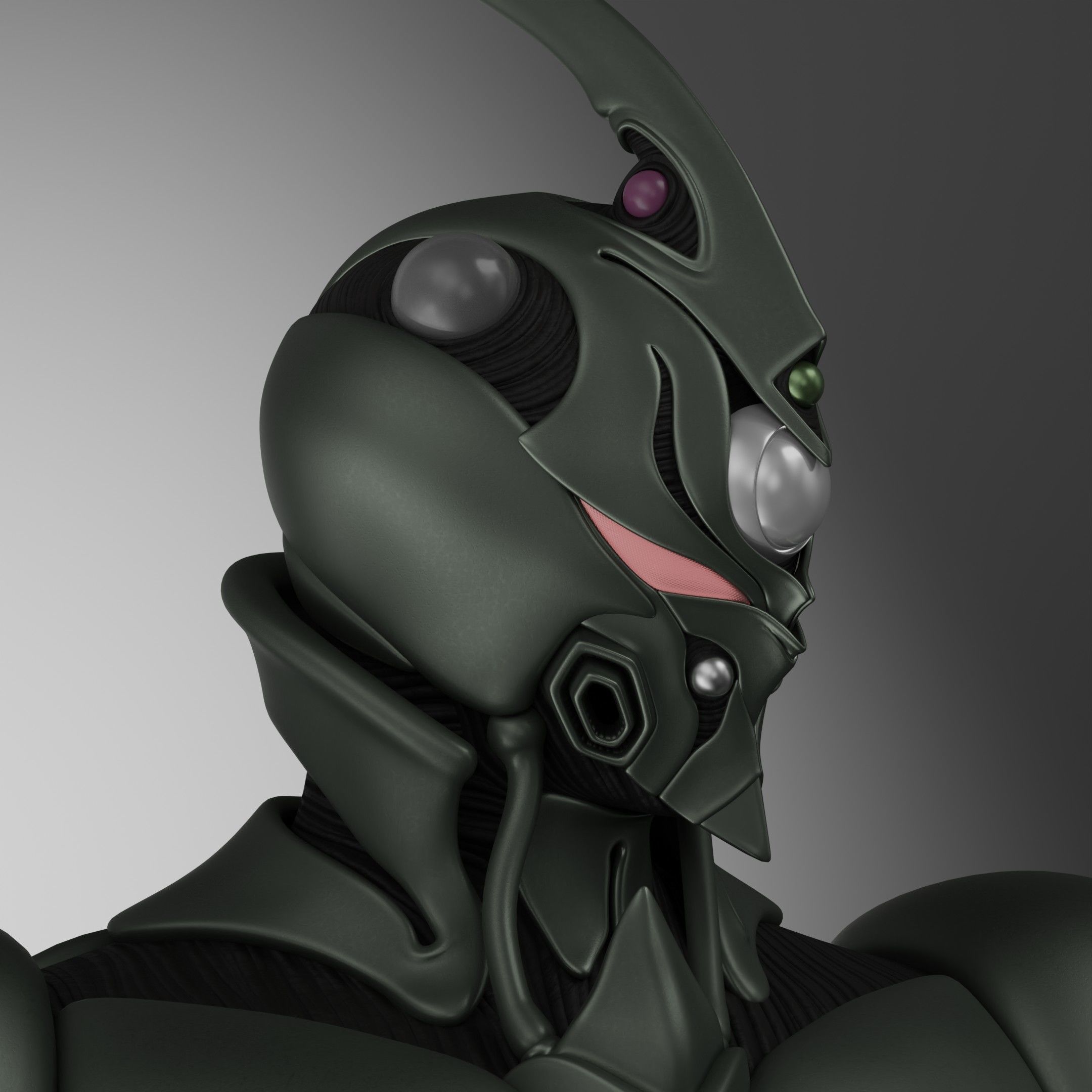 Guyver 0 3D model rigged | CGTrader