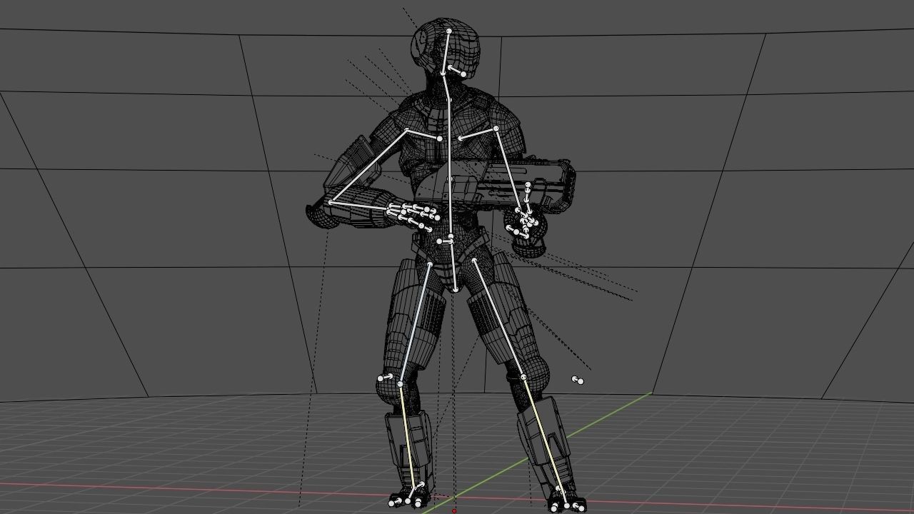 Alien Trooper rigged character 3D model rigged | CGTrader