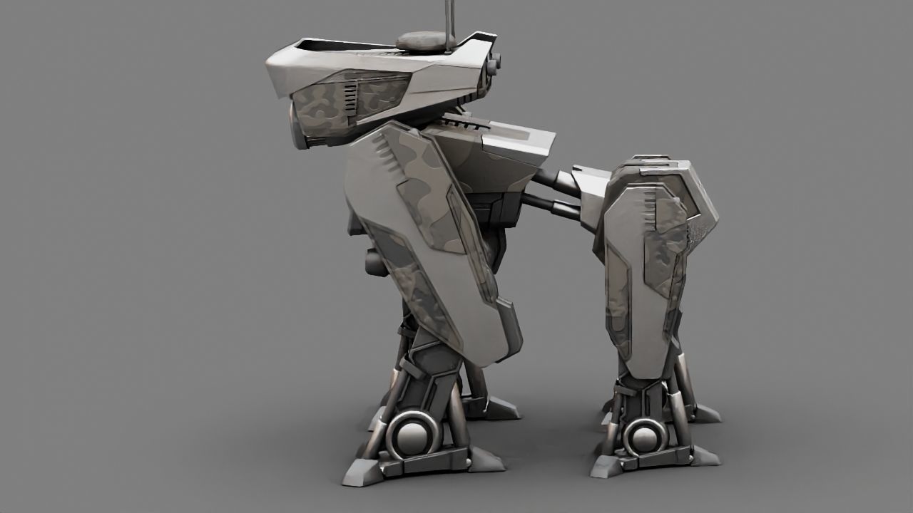 Military Droid rigged character 3D model rigged | CGTrader