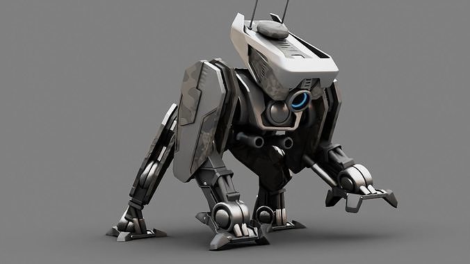 Military Droid rigged character 3D model rigged | CGTrader