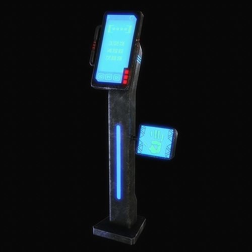 3D model Terminal futuristic phone stand VR / AR / low-poly | CGTrader