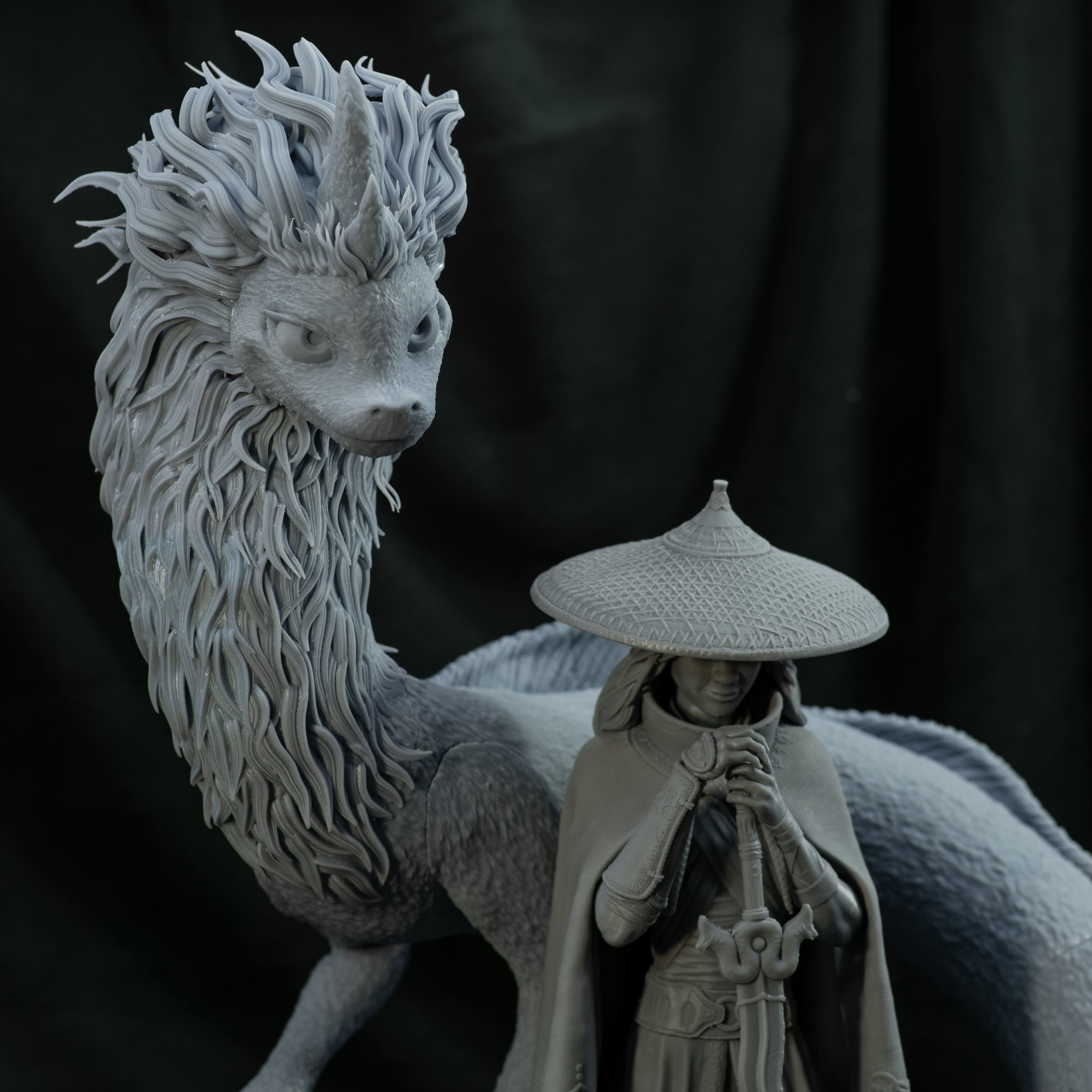 Raya and the last Draon - 3D Printable Statue 3D model 3D printable ...