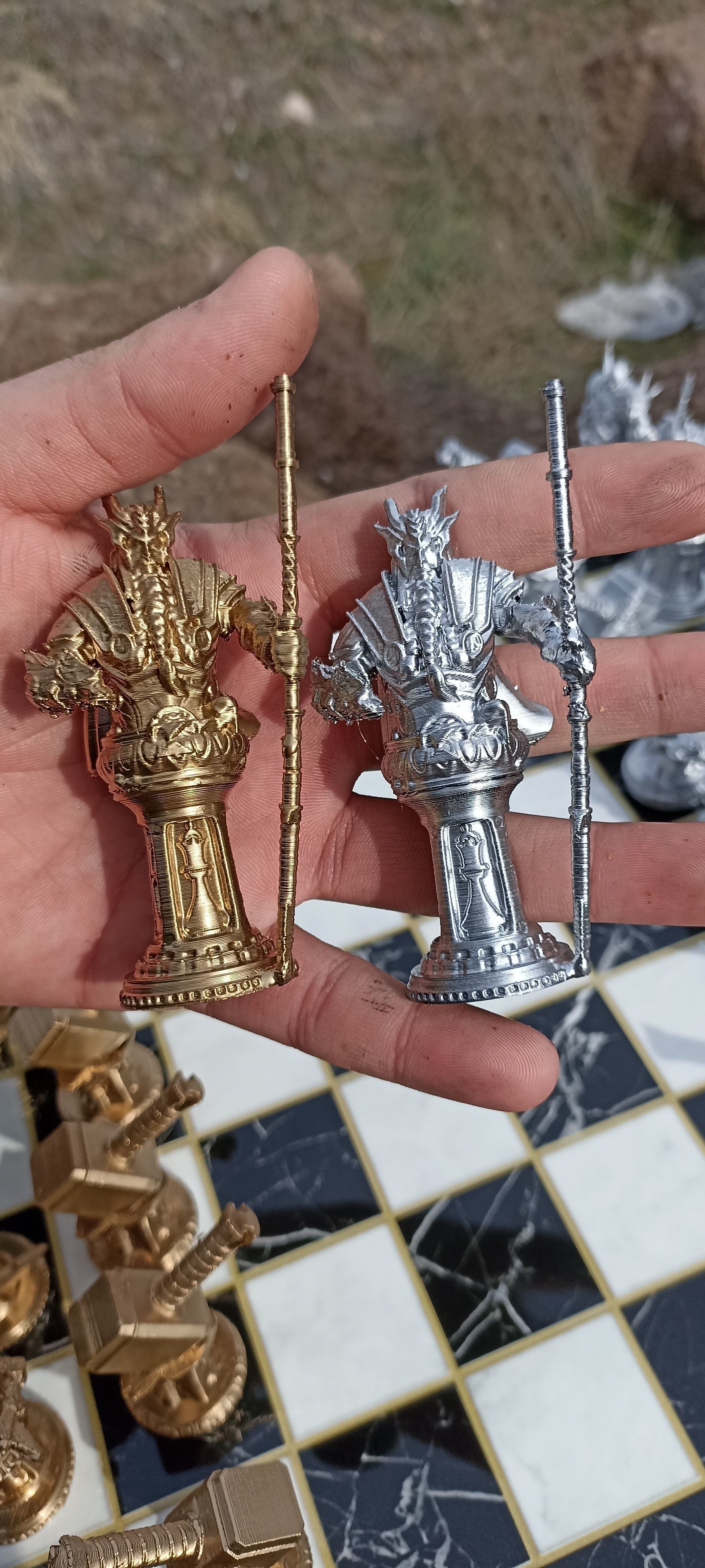 Viking Chess Set- Viking Characters-Odin-Surtur-Thor-Vidar-Tyr 3D model ...