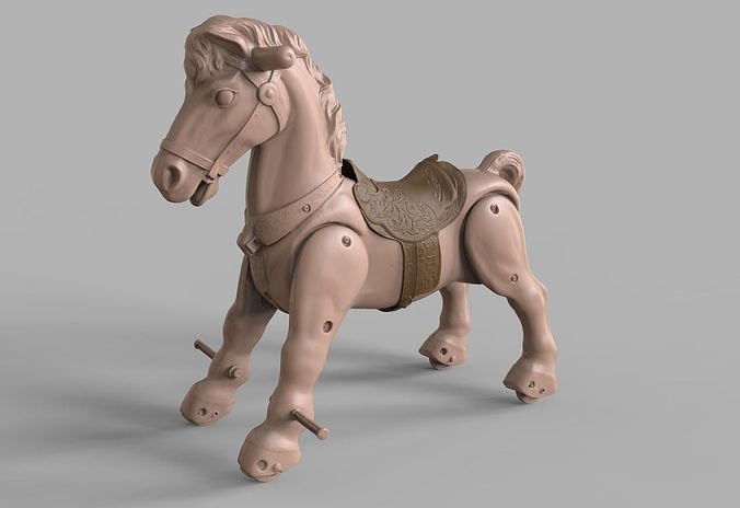 MARX MARVEL THE MUSTANG RIDING HORSE 3D model | CGTrader
