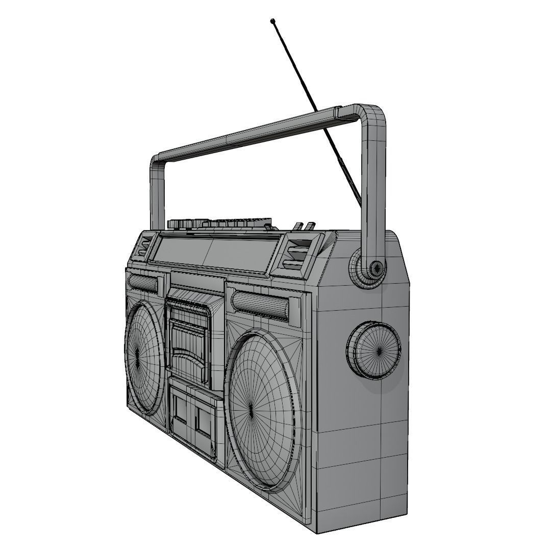 portable radio 3D model | CGTrader