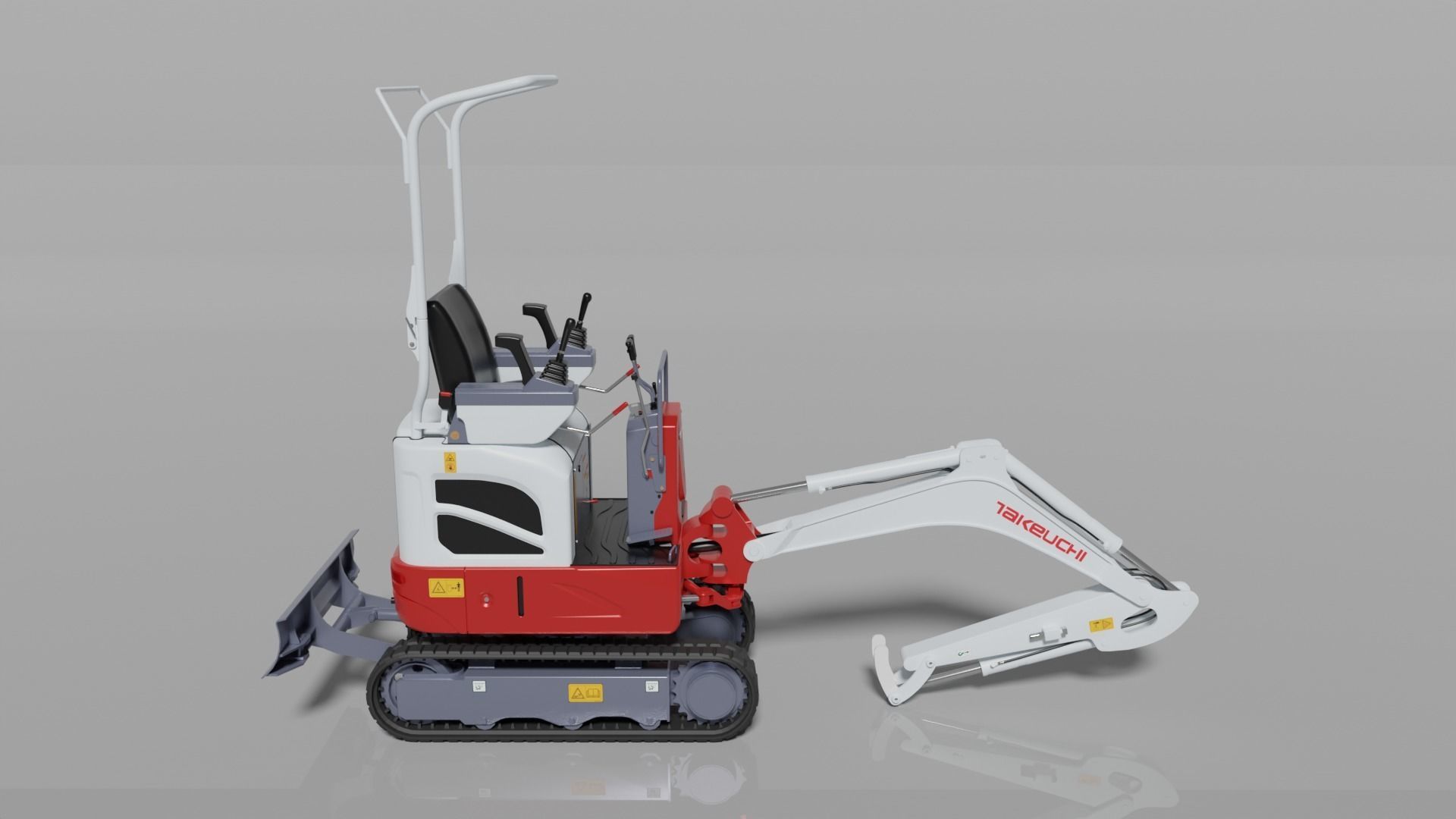 3D model Takeuchi TB210R VR / AR / low-poly | CGTrader