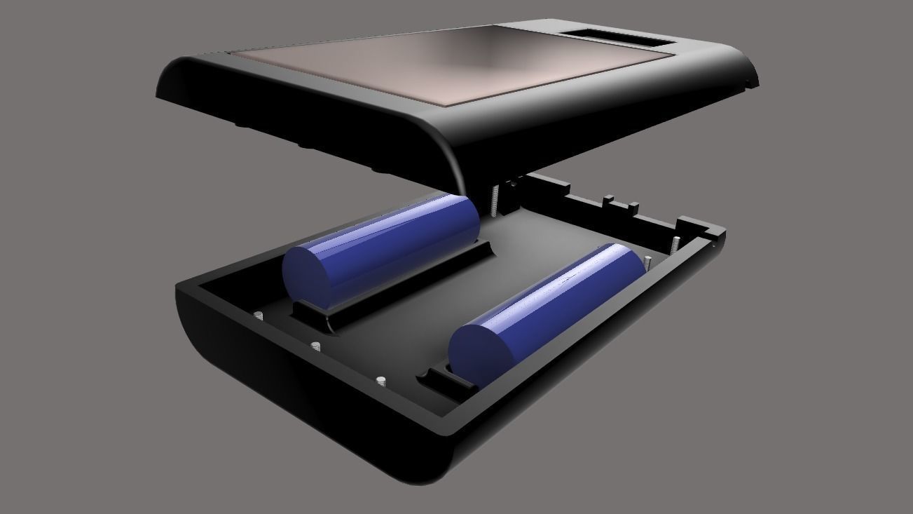 Solar Panel Power Bank STL File Fusion 360 OBJ FBX 3D model 3D ...