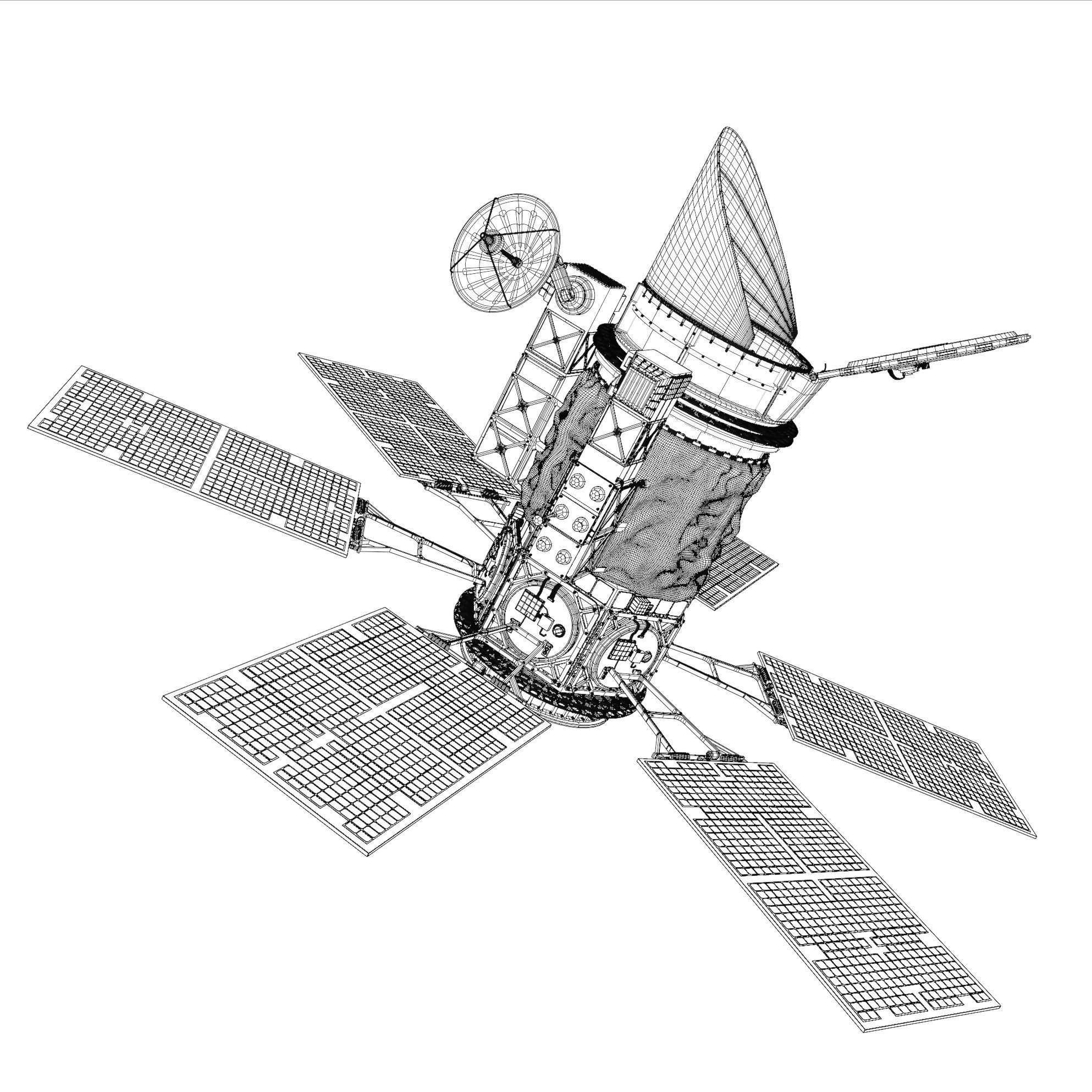Satellite space blender 3D model | CGTrader