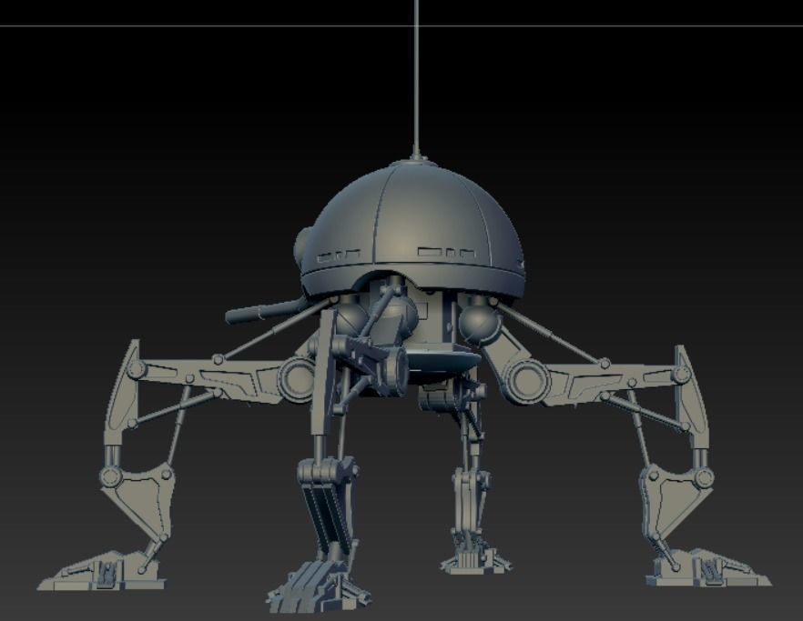 Dwarf Spider Droid One12 Scale STL 3D model 3D printable | CGTrader