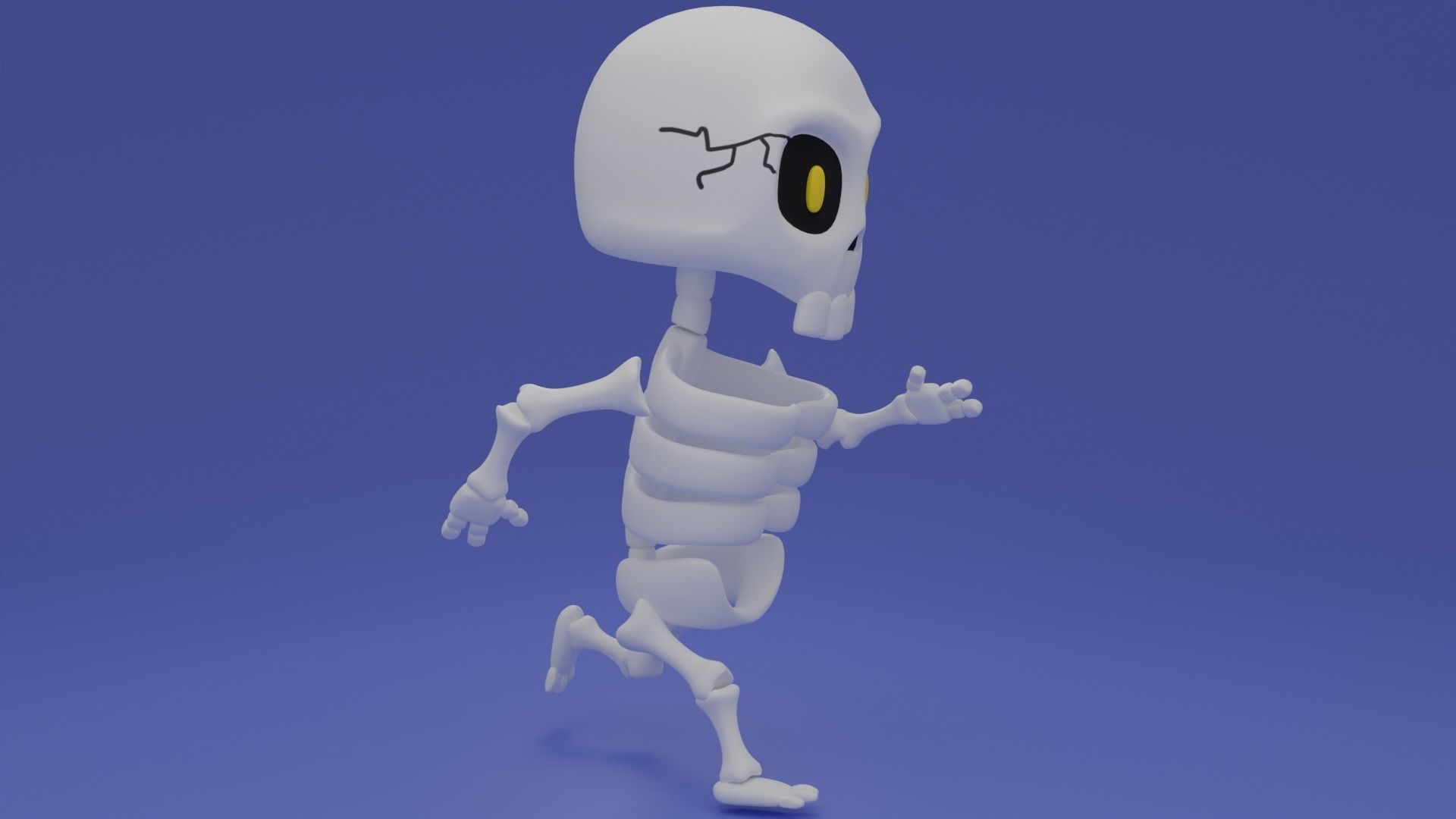 3D model Skeleton Chibi Cute VR / AR / low-poly | CGTrader
