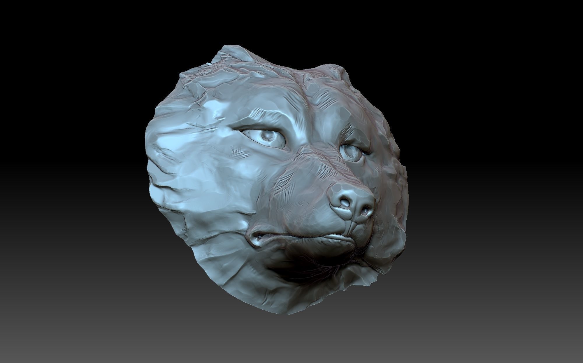 The wolf muzzle 3D model 3D printable | CGTrader