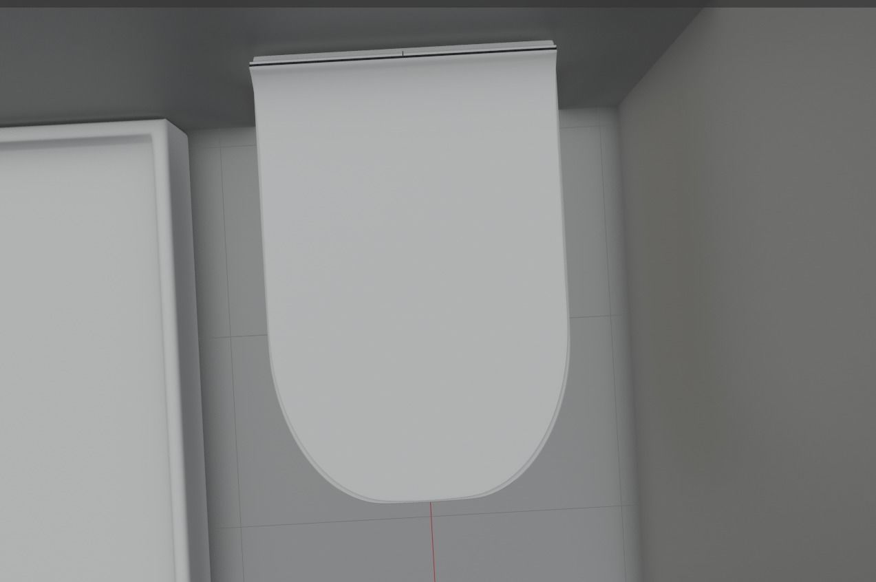 Modern toilet seat 3D model | CGTrader