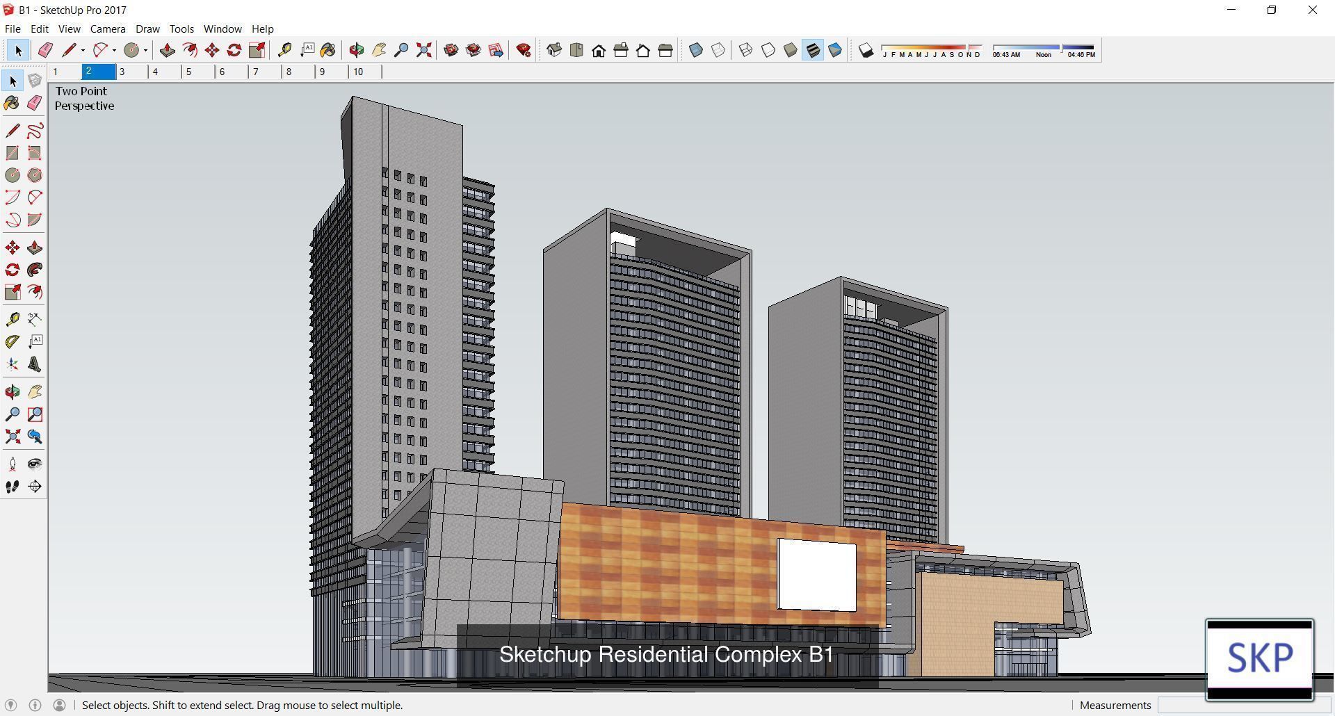 Collection 27 Sketchup Residential Complex models | CGTrader