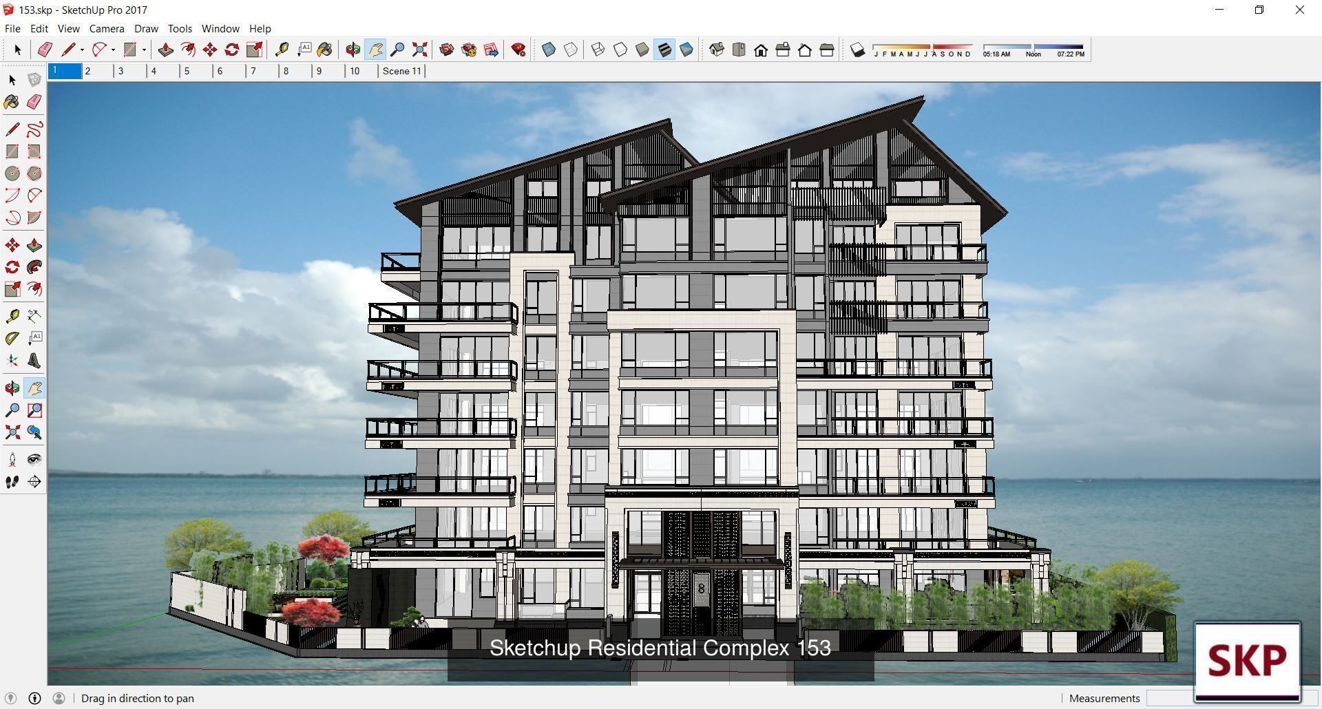 Collection 27 Sketchup Residential Complex models | CGTrader