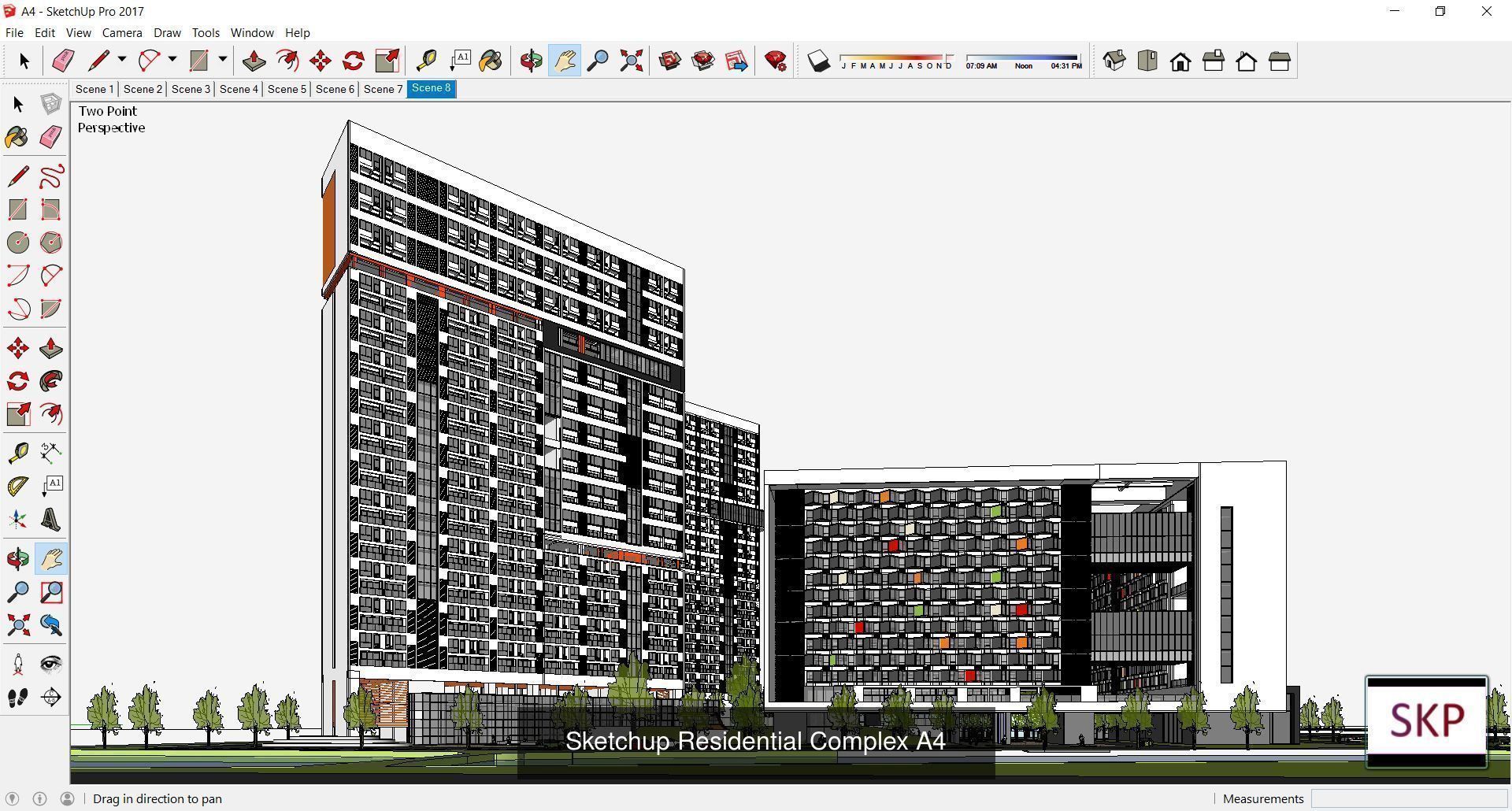 Collection 27 Sketchup Residential Complex models | CGTrader