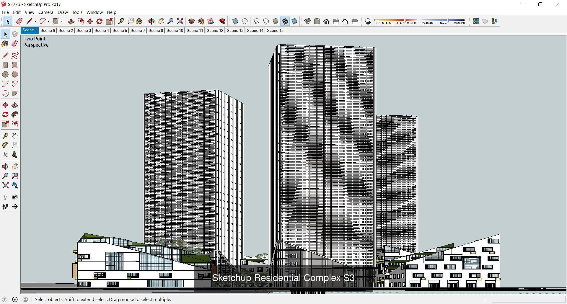 Collection 27 Sketchup Residential Complex models | CGTrader