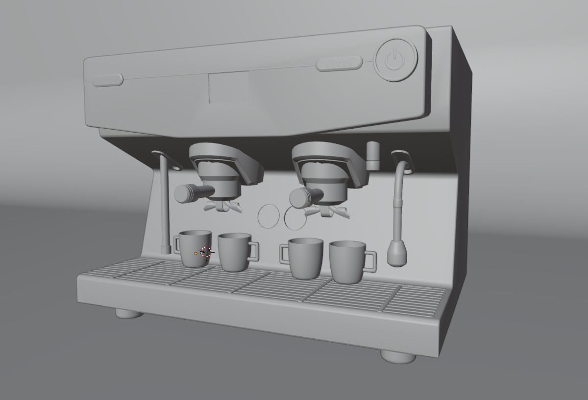 Industrial coffee making machine 3D model | CGTrader