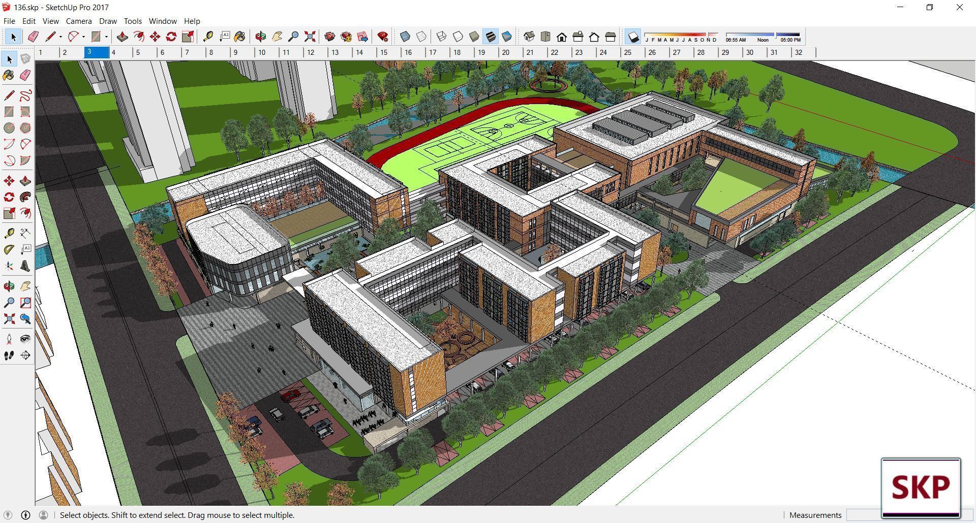 Sketchup School and University 136 3D model | CGTrader