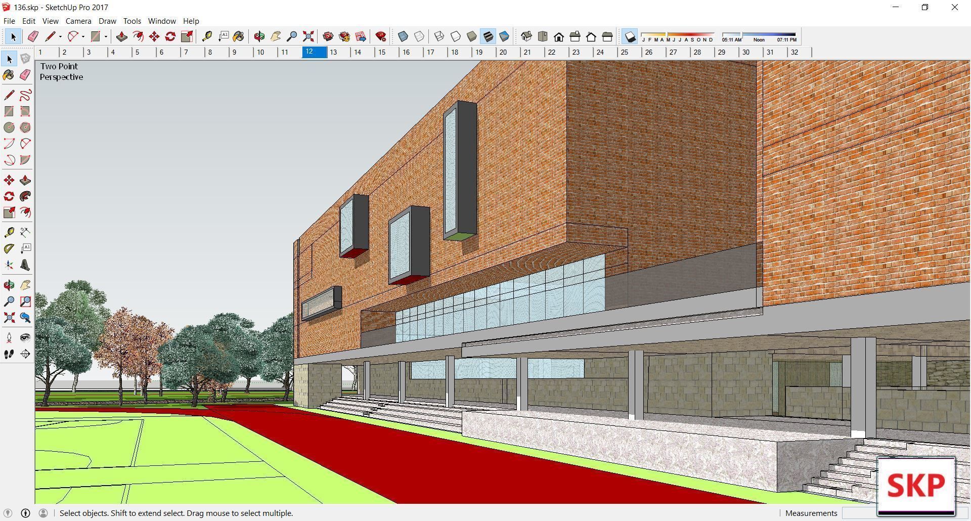 Sketchup School and University 136 3D model | CGTrader