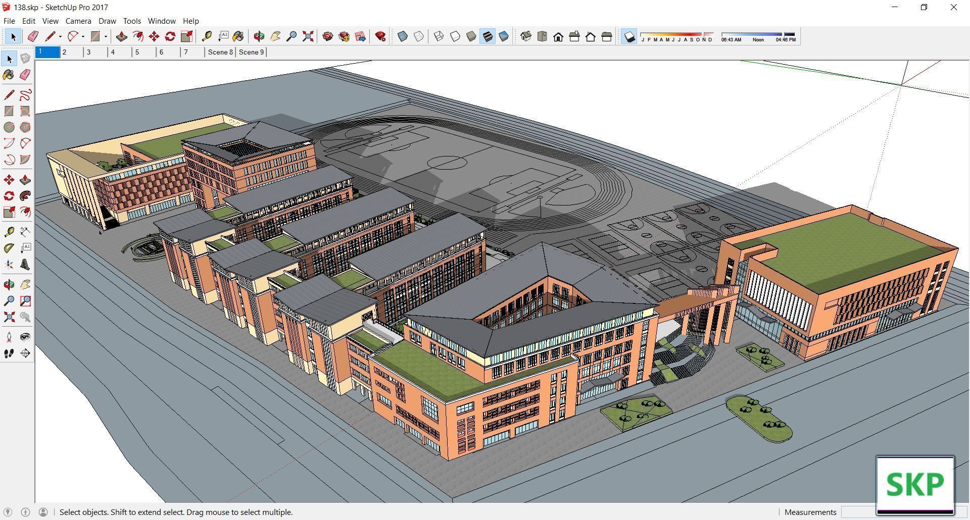 Sketchup School and University 138 3D model | CGTrader