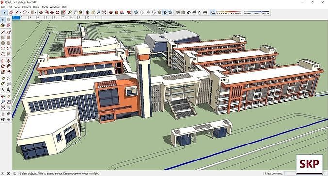 Sketchup School and University 139 3D model | CGTrader