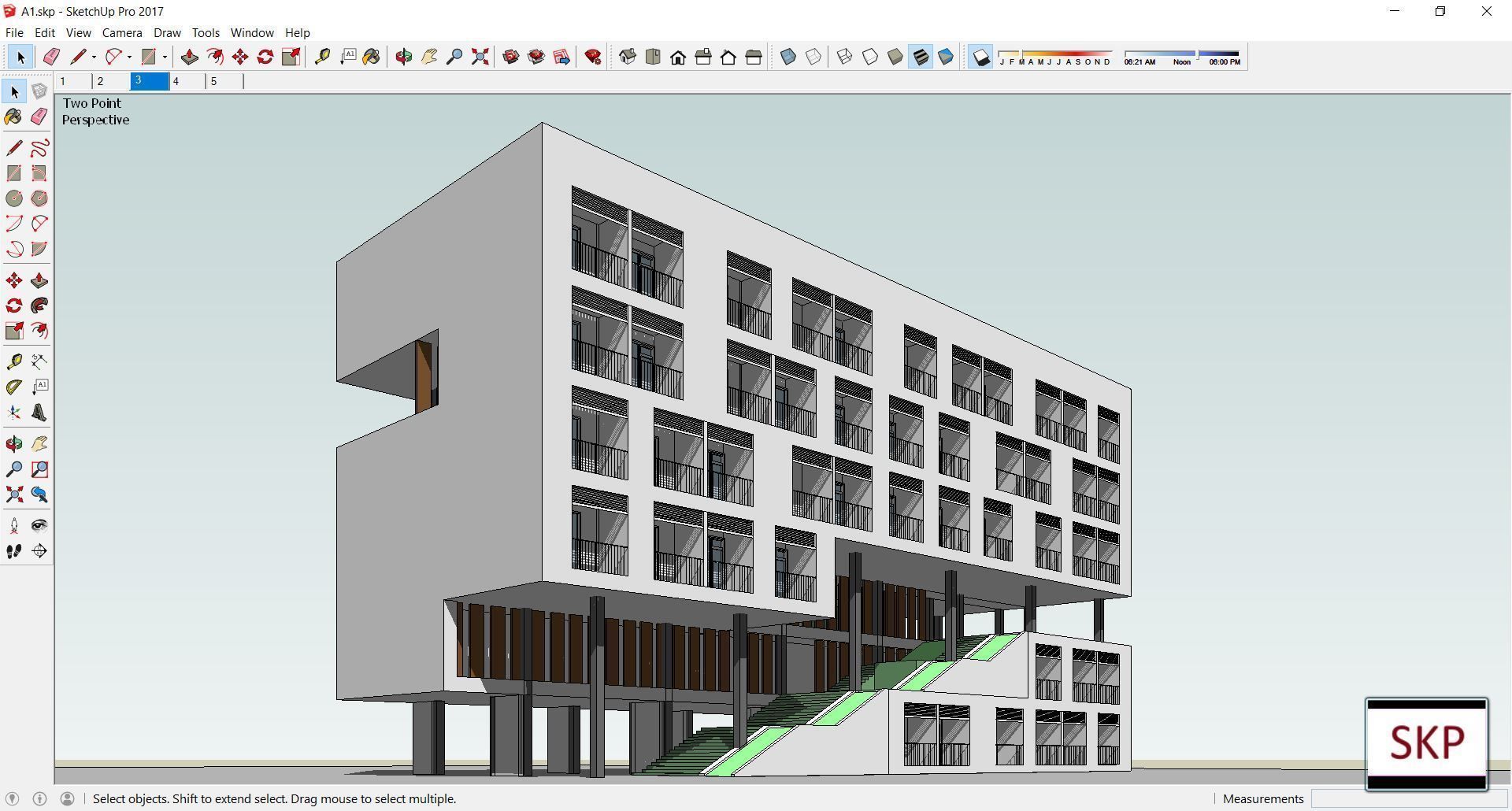 Sketchup School and University A1 free 3D model | CGTrader