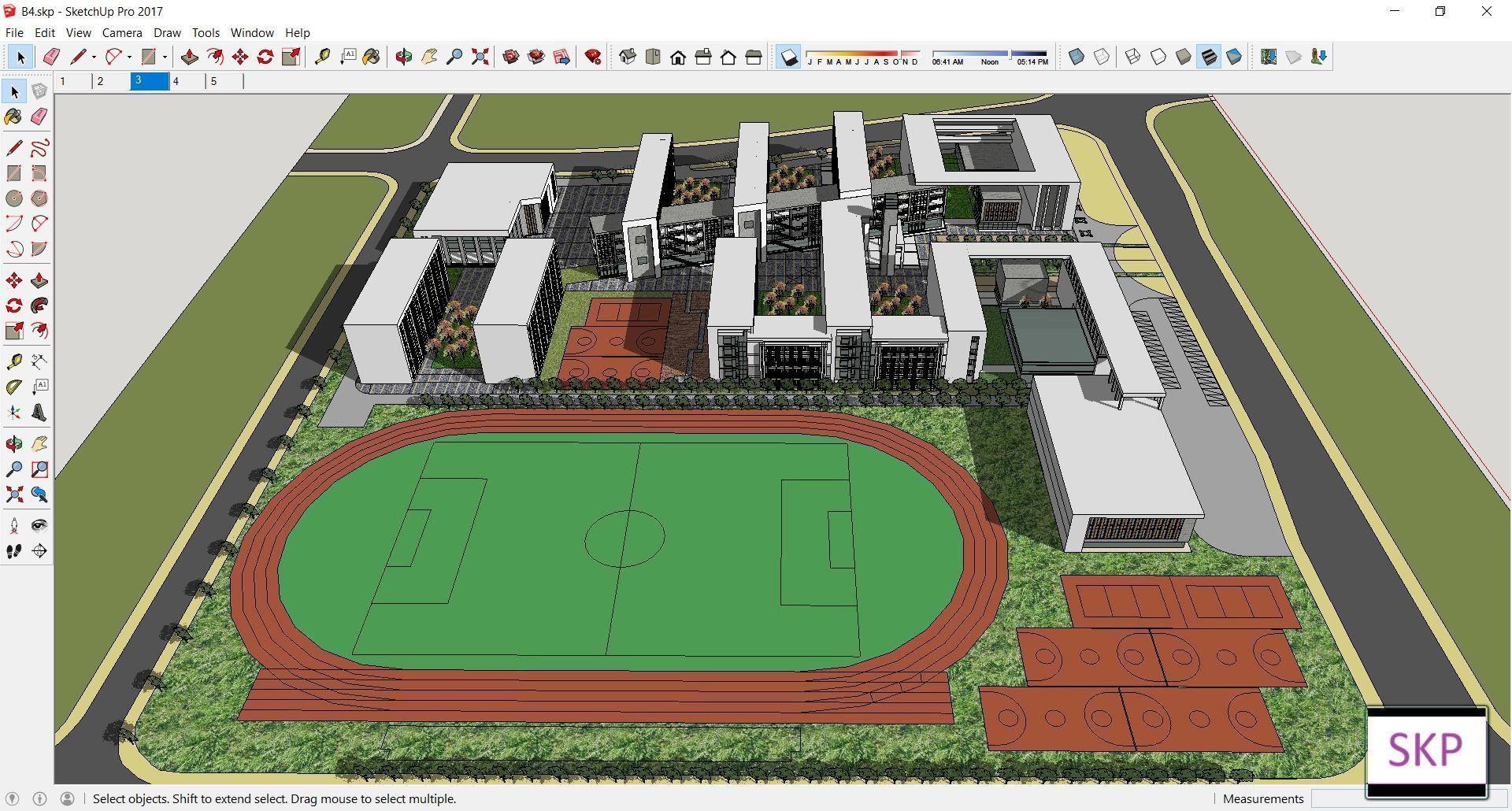 Sketchup School and University B4 3D model | CGTrader