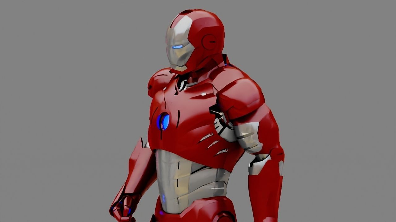 IRON MAN rigged - animated character 3D model animated rigged | CGTrader