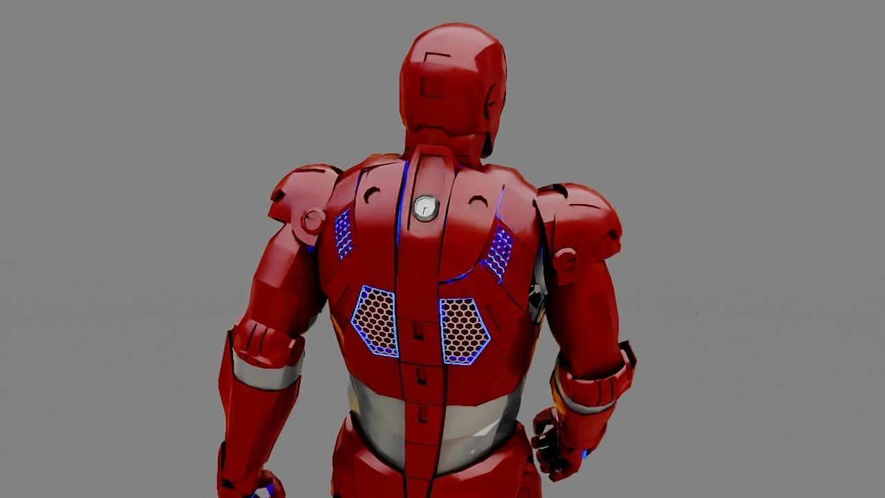 IRON MAN rigged - animated character 3D model animated rigged | CGTrader