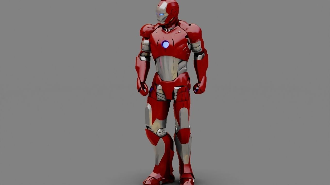 IRON MAN rigged - animated character 3D model animated rigged | CGTrader