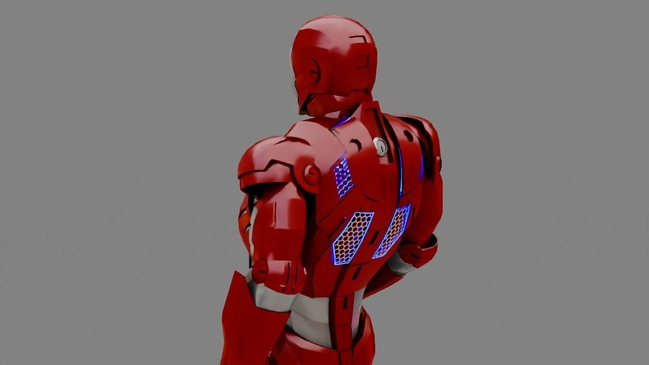 IRON MAN rigged - animated character 3D model animated rigged | CGTrader