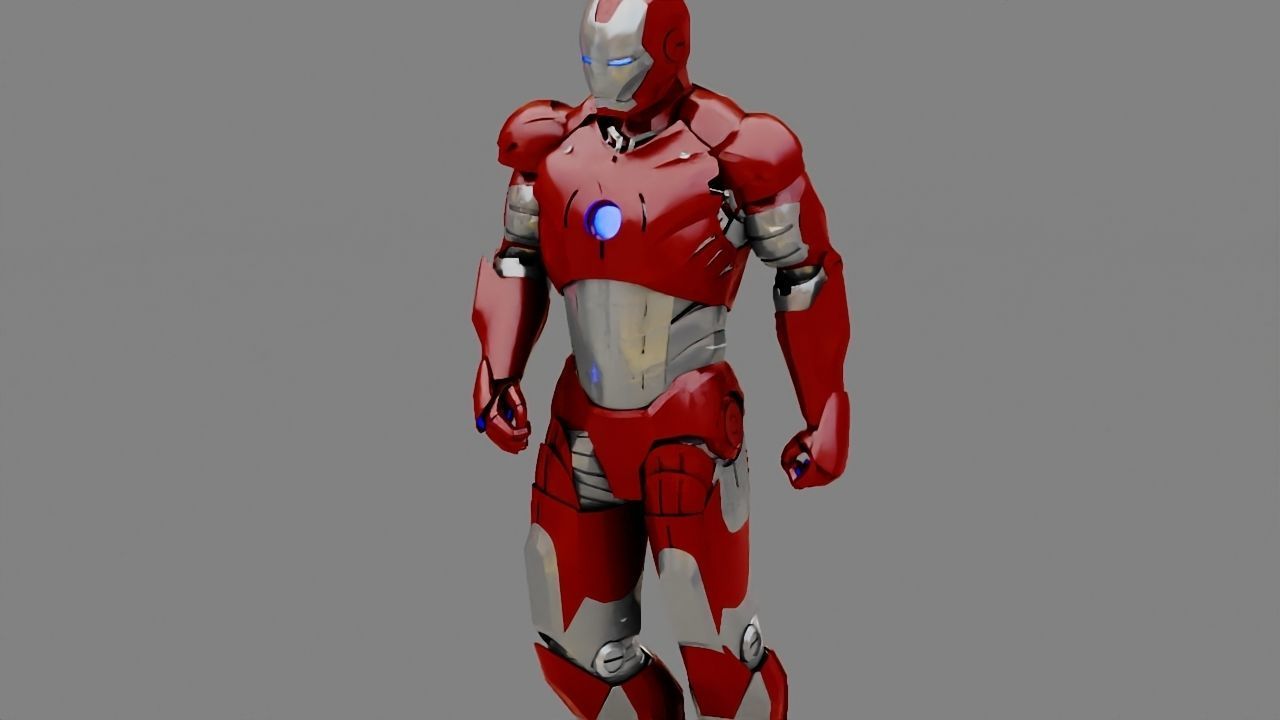IRON MAN rigged - animated character 3D model animated rigged | CGTrader