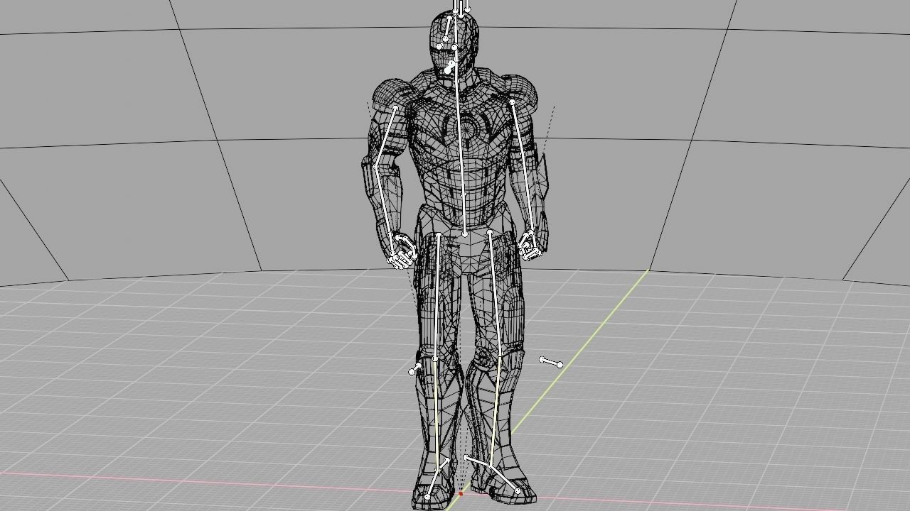 IRON MAN rigged - animated character 3D model animated rigged | CGTrader