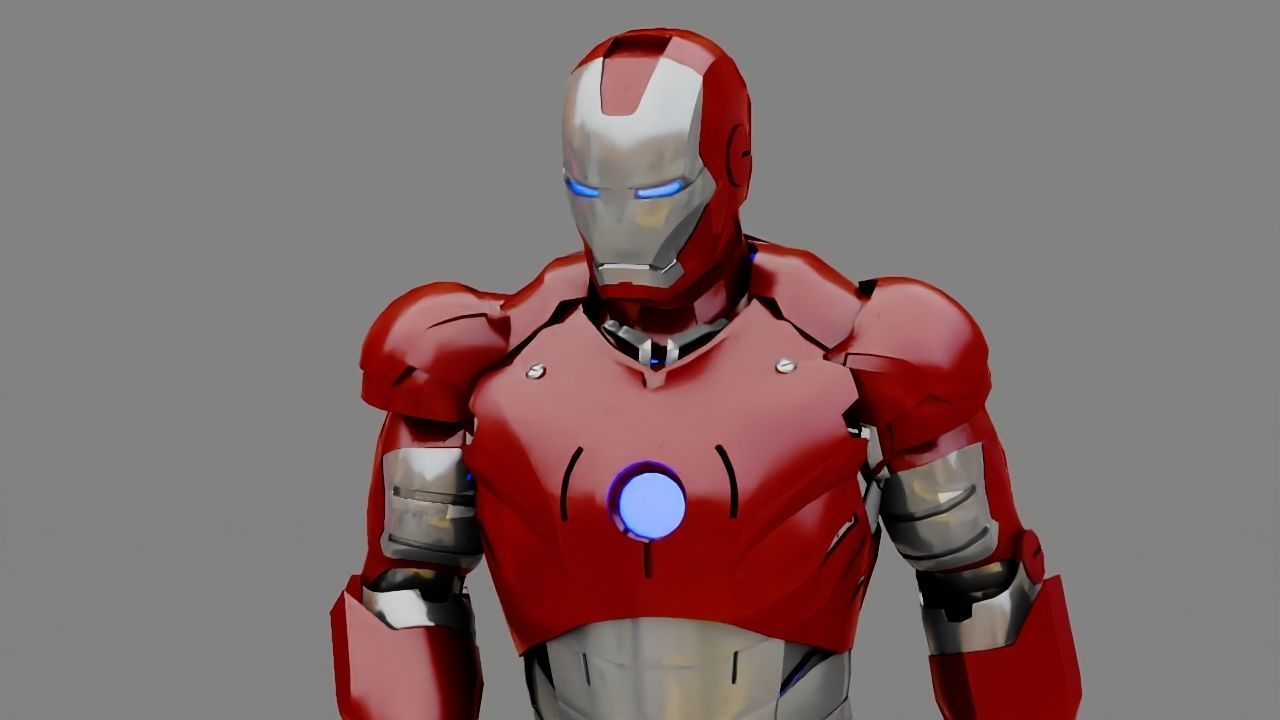 IRON MAN rigged - animated character 3D model animated rigged | CGTrader