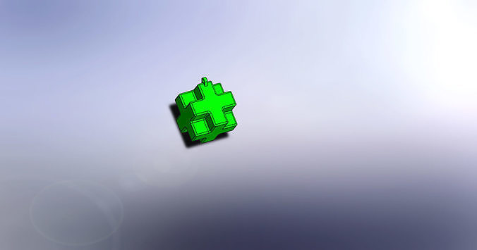 cube-cross cross in sky 3D model 3D printable | CGTrader