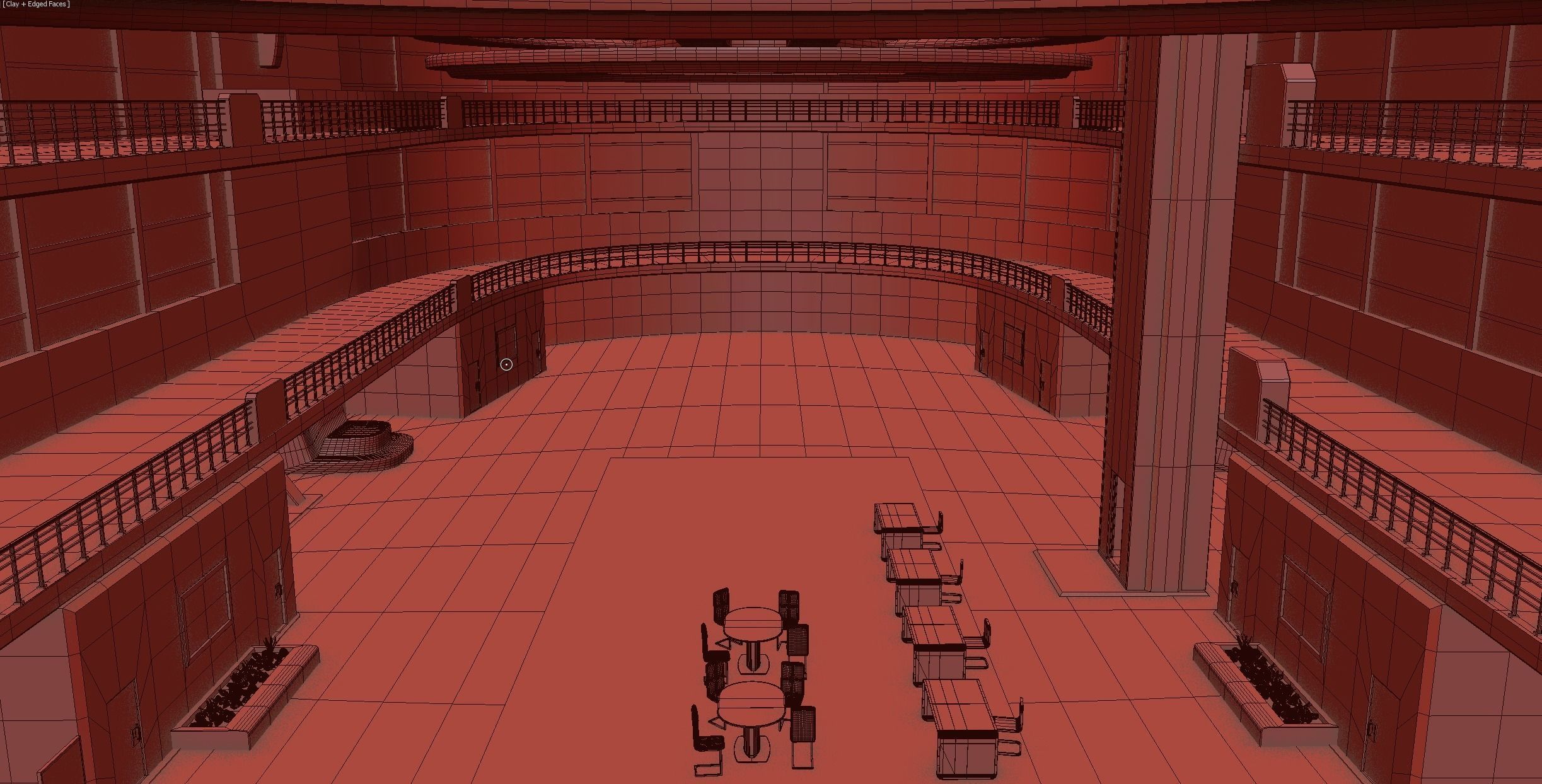 Modern Convention Center Interior 3D model | CGTrader