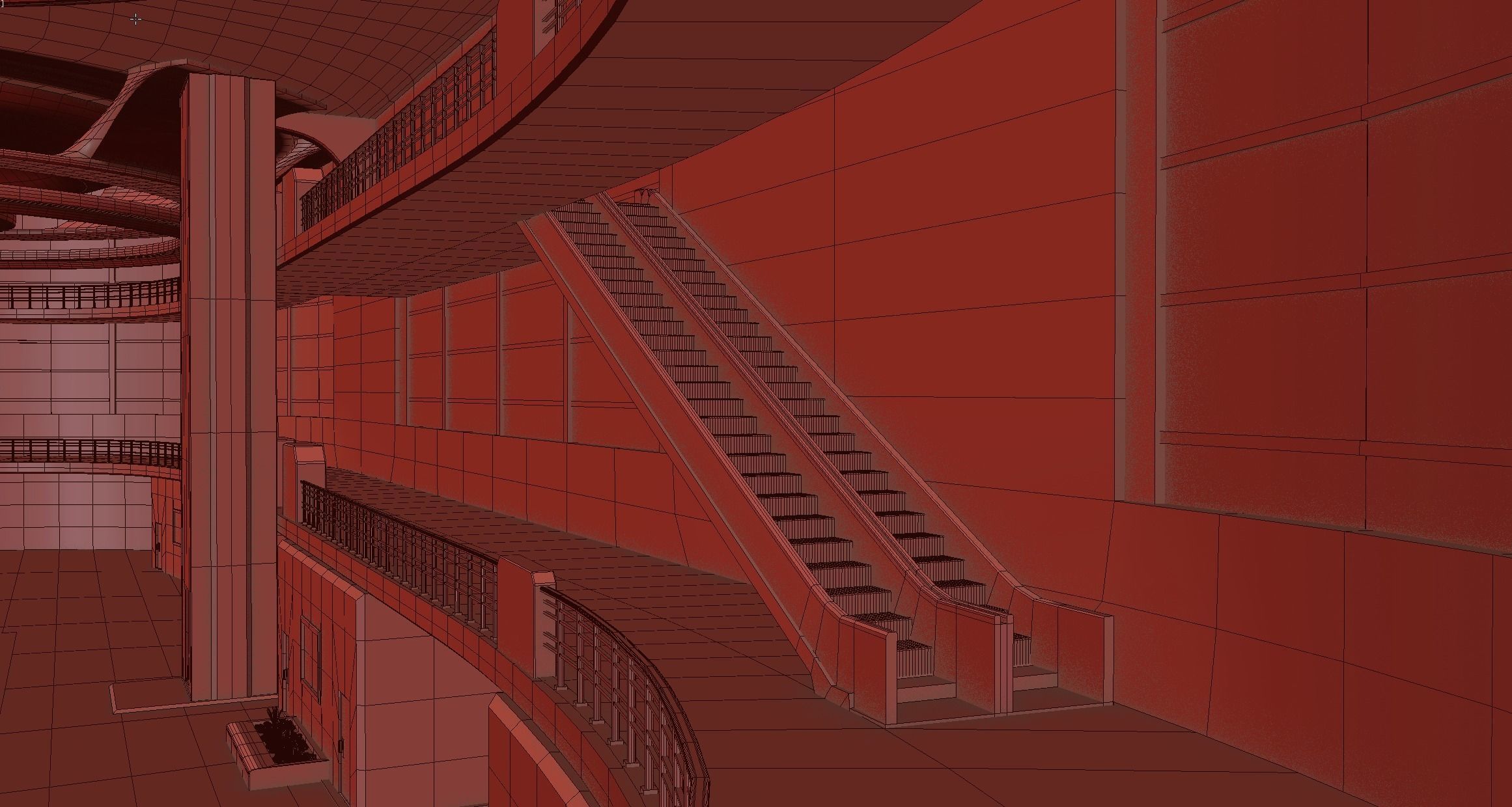Modern Convention Center Interior 3D model | CGTrader