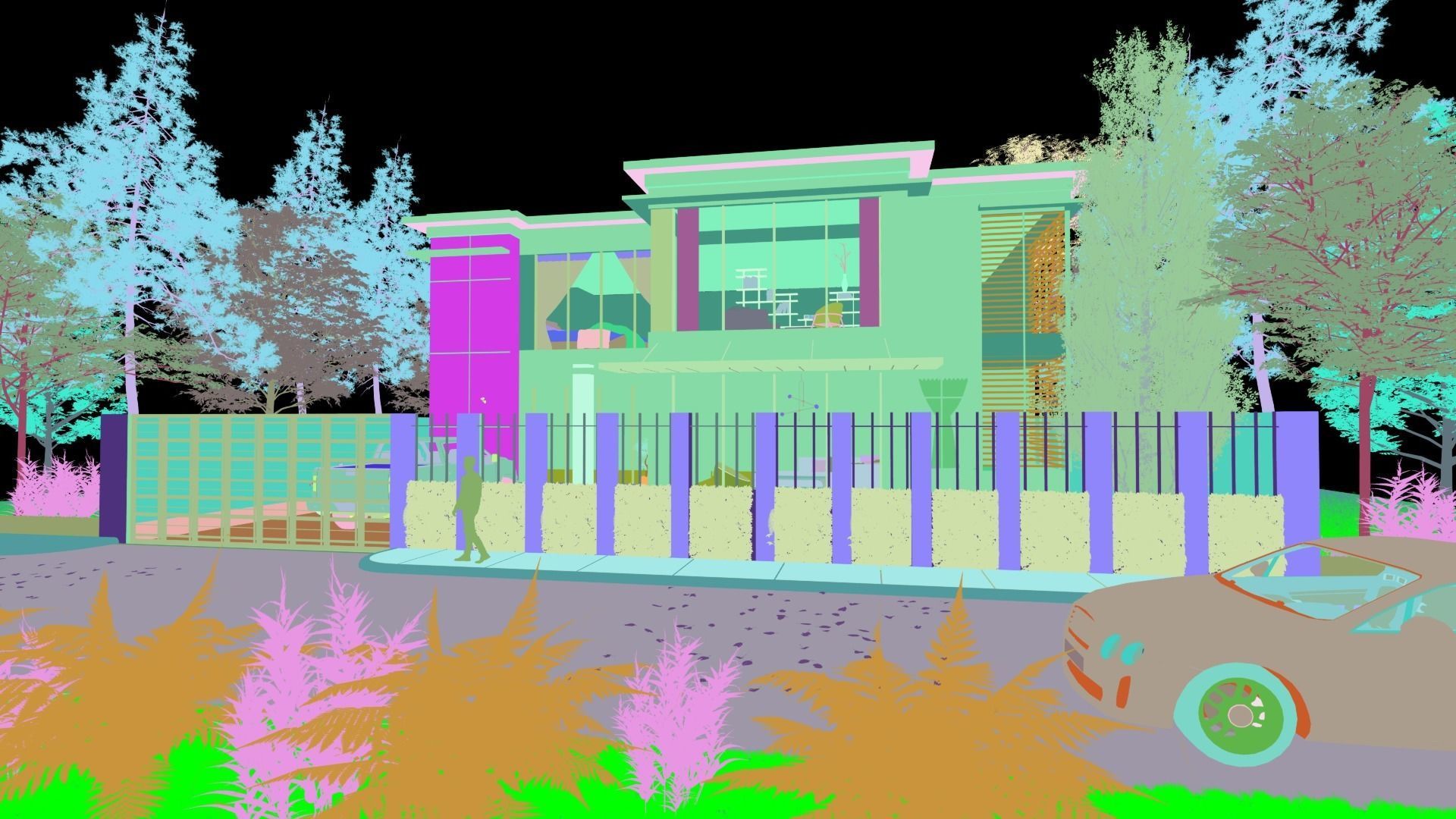 Town House 3D model animated rigged | CGTrader