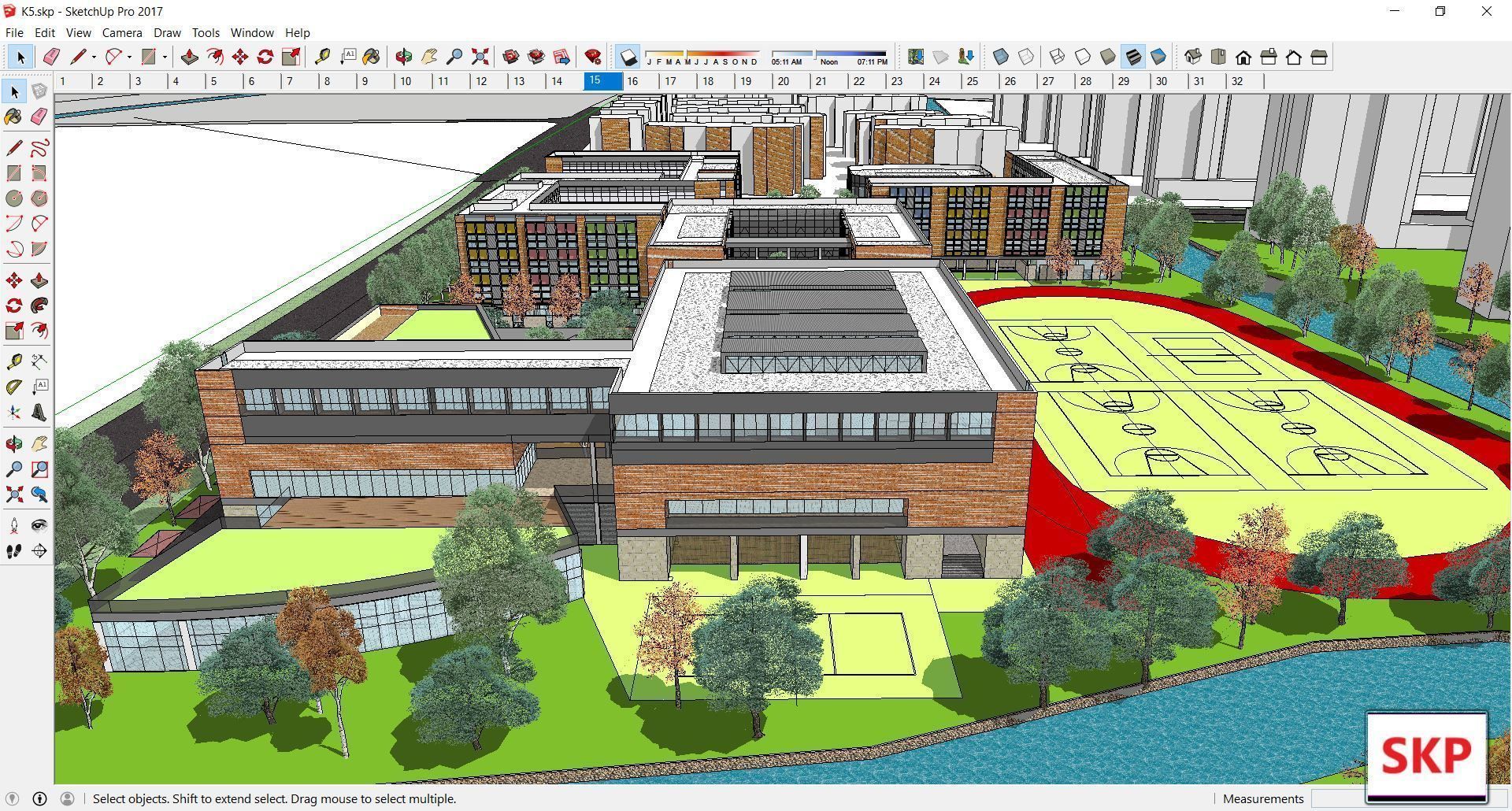 Sketchup School and University K5 3D model | CGTrader