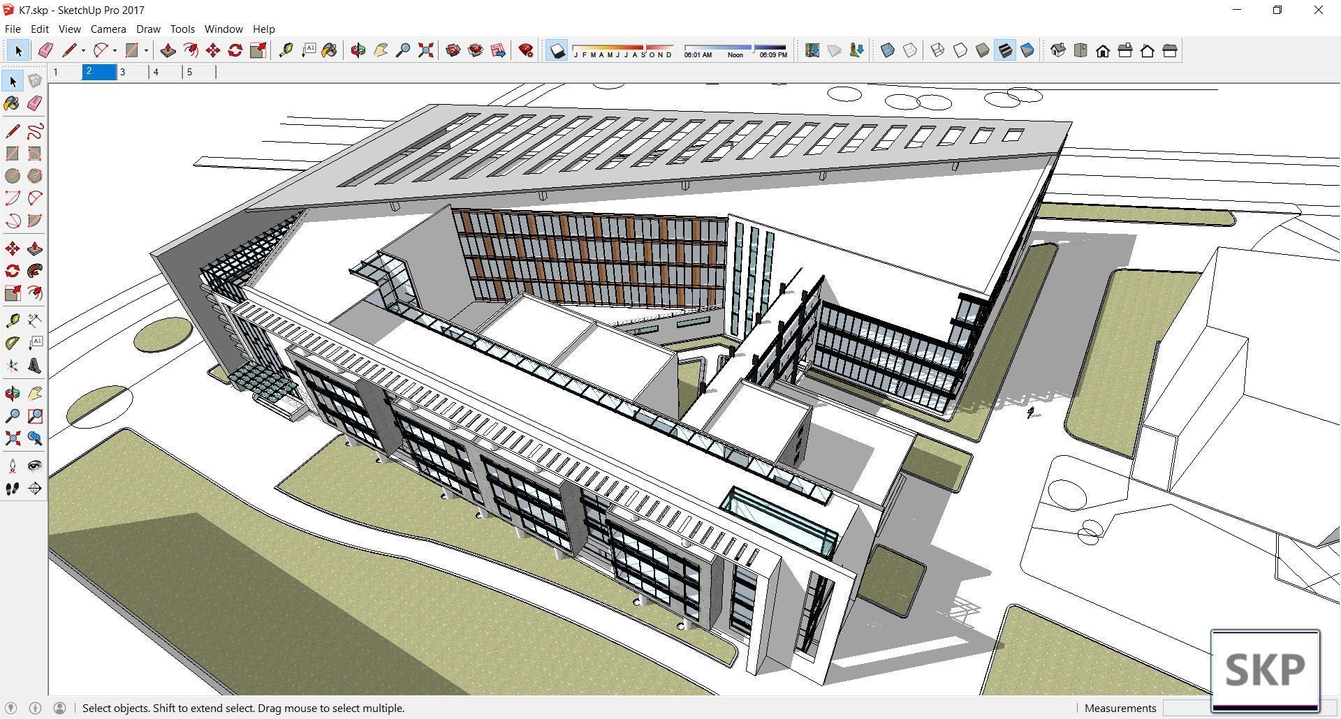 Sketchup School and University K7 3D model | CGTrader