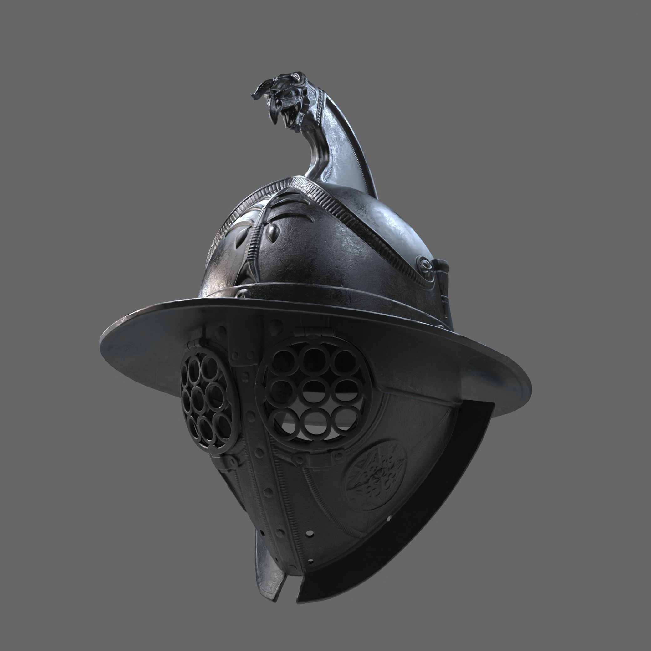 Gladiator helmet - Thraex 3D model | CGTrader
