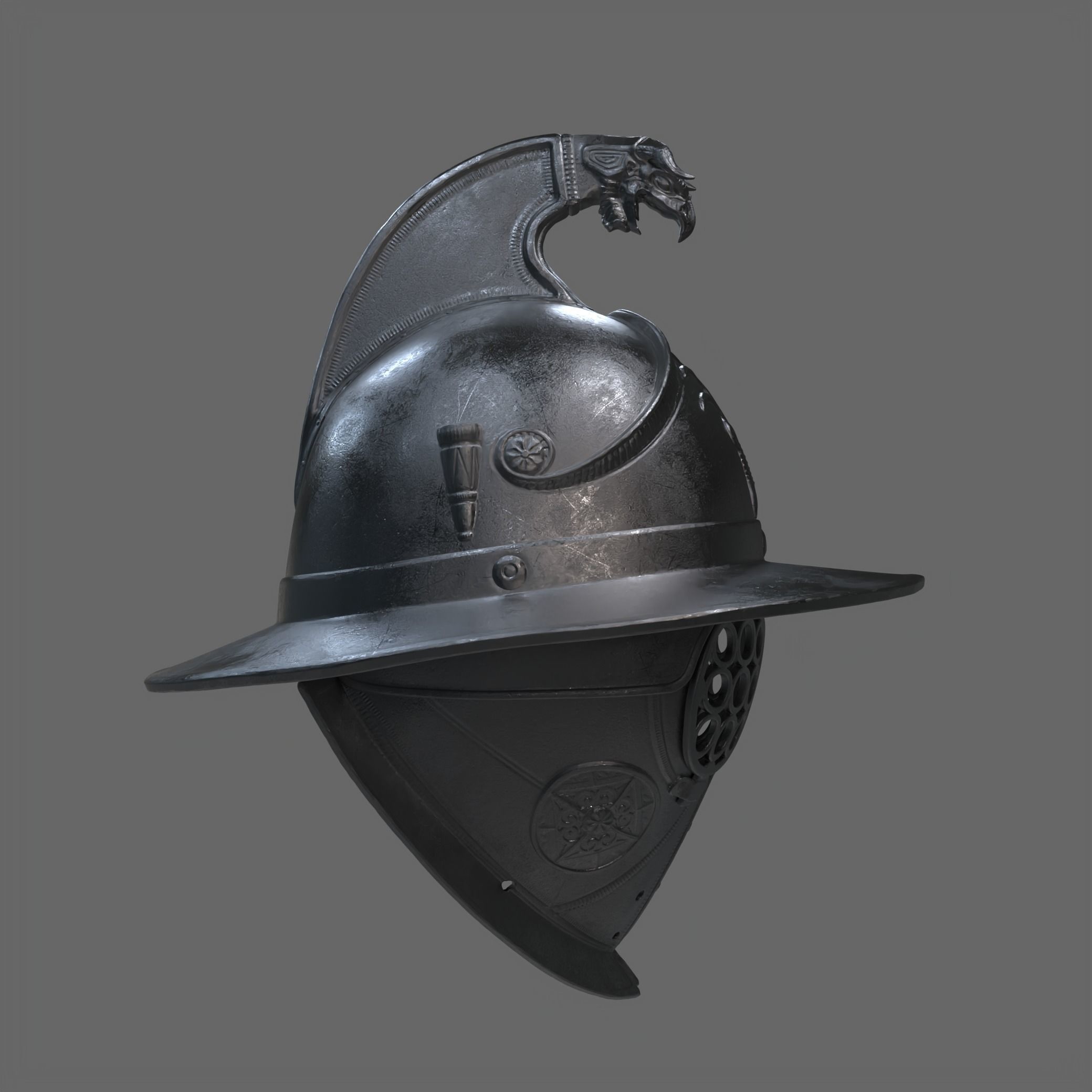 Gladiator helmet - Thraex 3D model | CGTrader
